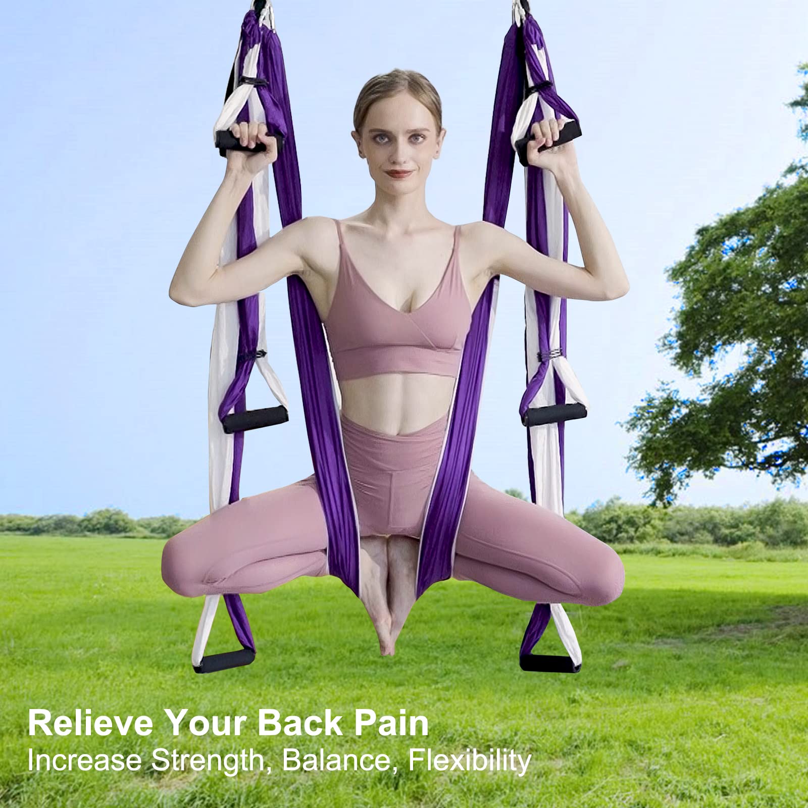 Aerial Yoga Swing Set With Ceiling Mount Accessories Anti Gravity Yoga Swing Kit Hammock Anti Gravity Yoga Swing Kit