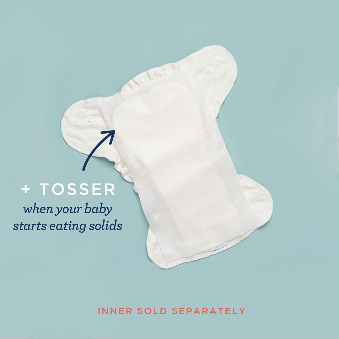 Esembly Tossers, Cloth Diaper Disposable Bamboo Liner, Fragrance-Free and Chlorine-Free, One Size, 200 Liners (2-Pack)