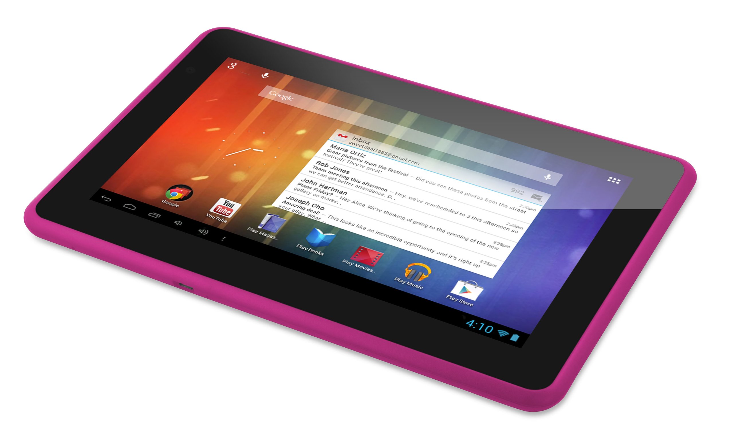 Ematic EGS004-PN 7.0-Inch 4GB Genesis Prime MultiTouch Tablet (Pink)
