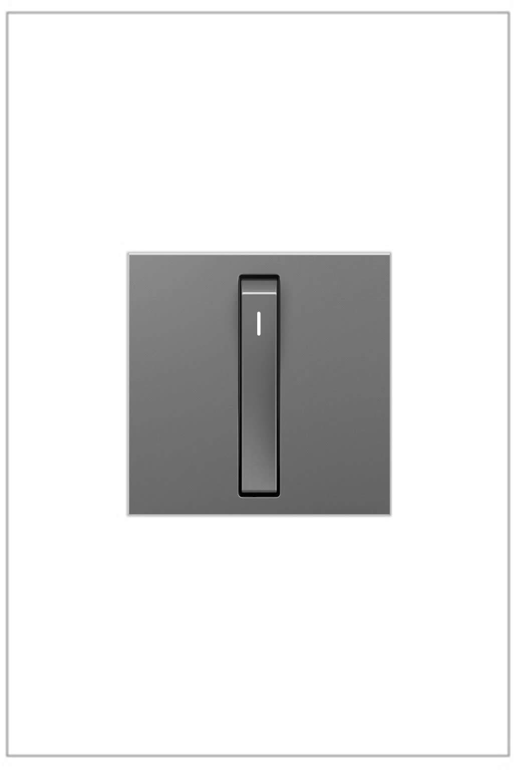 Legrand | The adorne Whisper Wi-Fi Ready Remote Switch 120VAC 900MHz, Magnesium, ASWRRRM1
