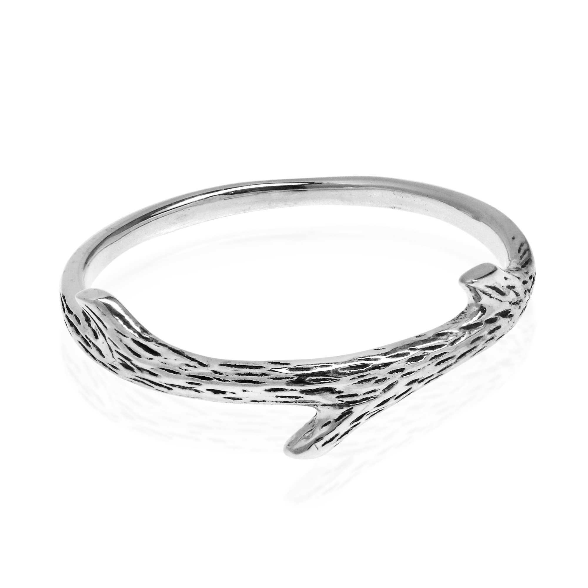 AeraVida Everyday Nature's Tree Branch .925 Sterling Silver Ring | Delicate Wedding Rings For Women | Chic Comfort Fit for Women | Statement Fashion | Sizes (11)