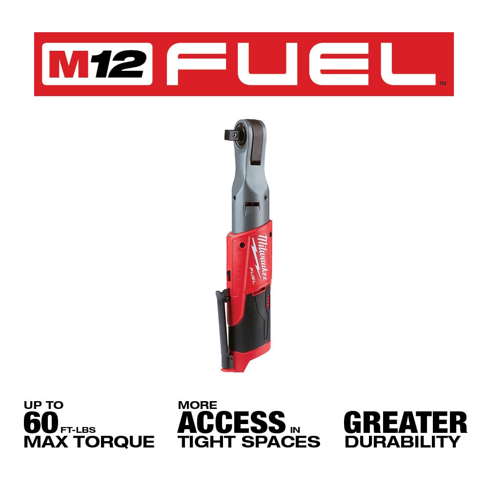 Milwaukee Electric Tools 2558-20 Fuel Ratchet M12 Fuel 1/2" Ratchet (Tool Only)