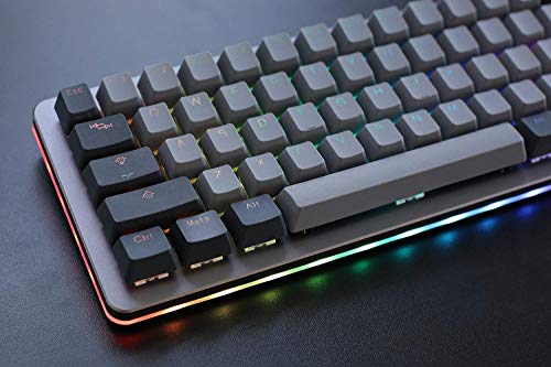 DROP ALT Mechanical Keyboard β 65% (67 Key) Gaming Keyboard, Hot-Swap Switches, Programmable Macros, RGB LED Backlighting, USB-C, Doubleshot PBT, Aluminum Frame (Cherry MX Brown RGB, Gray)