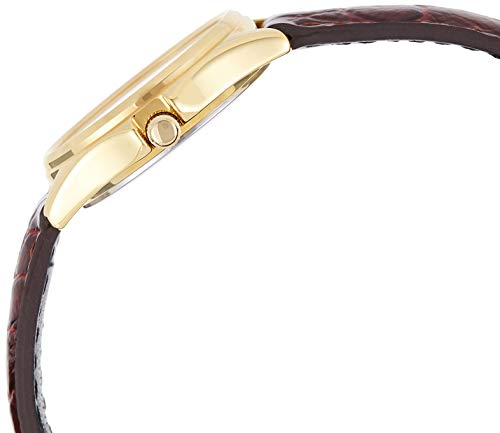 Casio MTP-1183Q-7A Men's Gold Analog Dress Watch w/Croc-Leather Band & Date