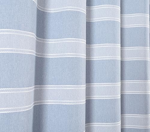 Dainty Home Bathroom Shower Curtains - Blue Shower Curtain with Elegant Design - Luxury Washable Shower Curtains for Bathroom, Hotels