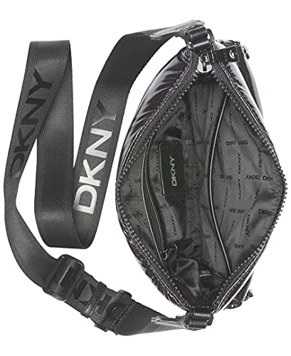 DKNY womens Dkny Avia Crossbody, Black/Black, One Size US