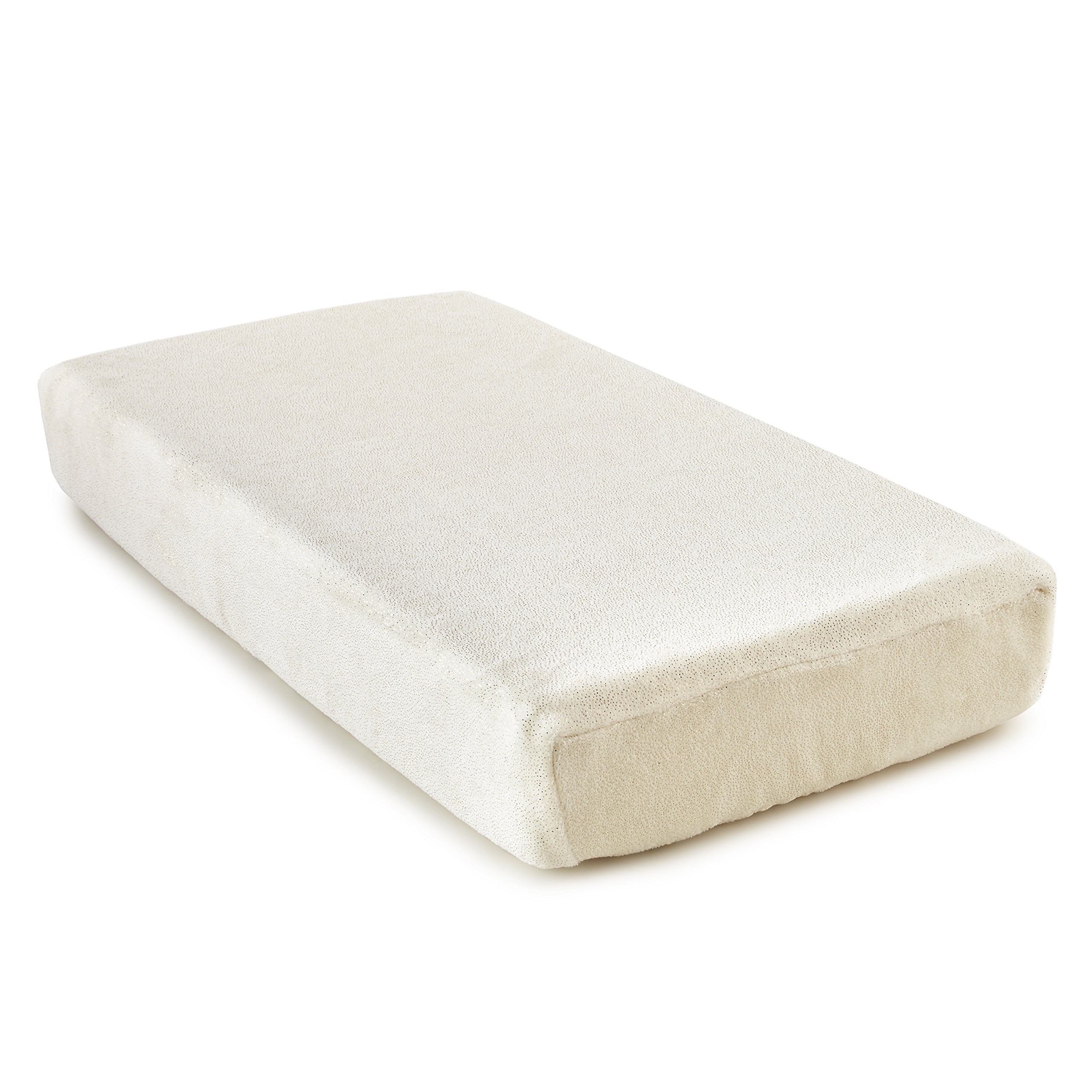 Levtex Home Baby Charlotte Gold Dot Changing Pad Cover, Ivory