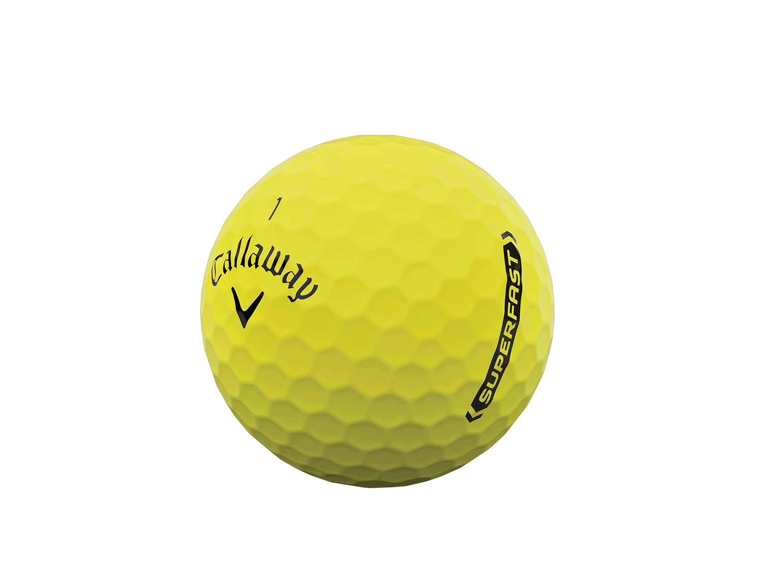 Callaway Golf Superfast Bold Golf Ball, Yellow