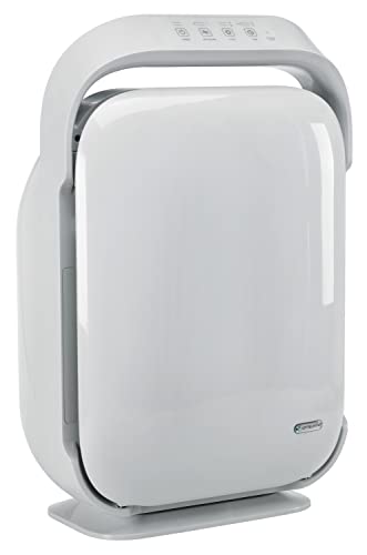 Germ Guardian AC9200WCA 27” 3-in-1 True HEPA Filter Air Purifier for Home, Large Rooms, UV-C Sanitizer, Filters Allergies, Smoke, Dust, Pet Dander, Pollen & Odors, 3-Yr Wty, GermGuardian, White