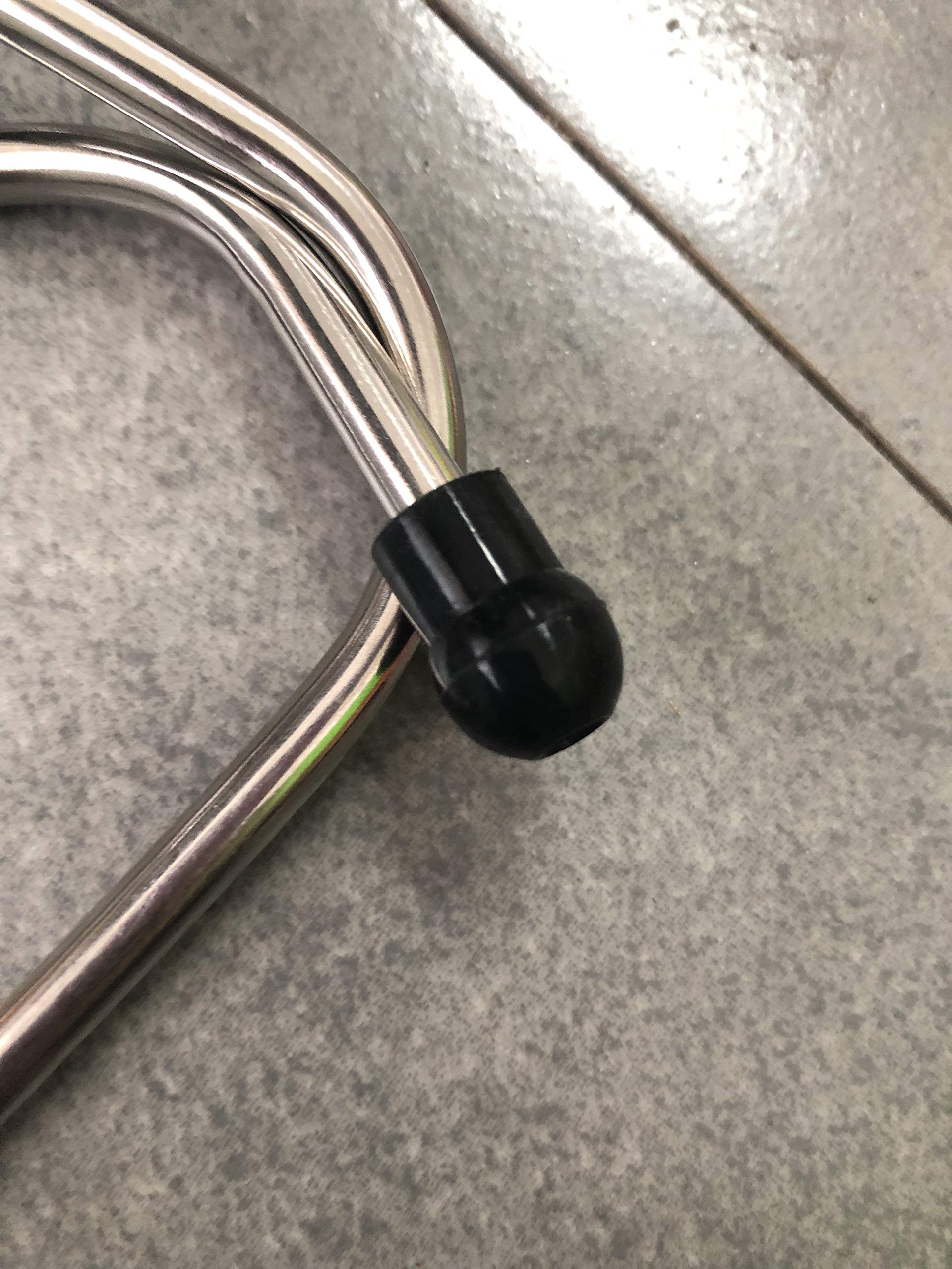 Stethoscope Cardiology Stainless Steel ' A' Shape Tube Stethoscope/Suitable for Cardiac Auscultation, Black Tube, Soft Ear-tip. one Diaphragm and Two Black earplugs