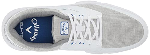 Callaway Men's Coronado v2 SL Golf Shoe, White/Grey, 11