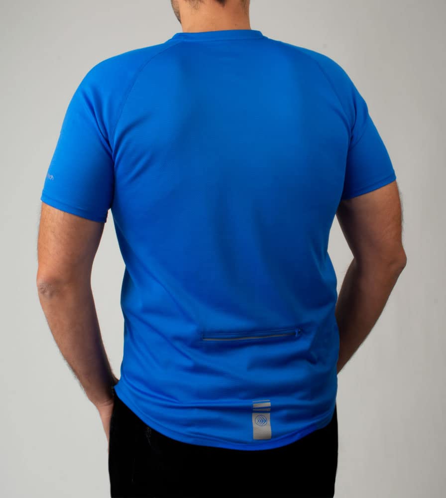 AERO|TECH|DESIGNS | Men's Tech Cycling Tee | Performance Biking T-Shirt | Safety Yellow | Tall Fit | 4X-Large