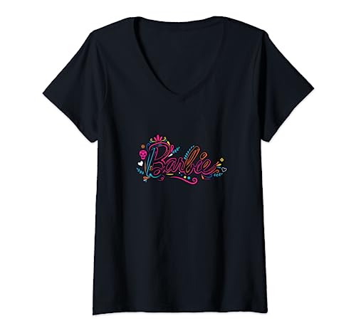Barbie - Scary Flowers V-Neck T-Shirt
