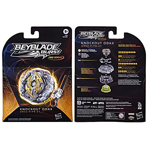 BEYBLADE Burst Pro Series Knockout Odax Spinning Top Starter Pack - Stamina Type Battling Game Top with Launcher Toy