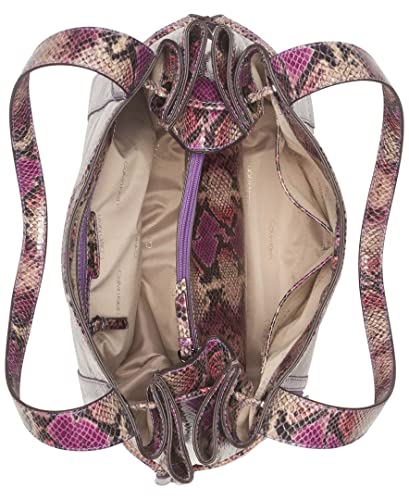 Calvin Klein Leah Tote, Grape Snake