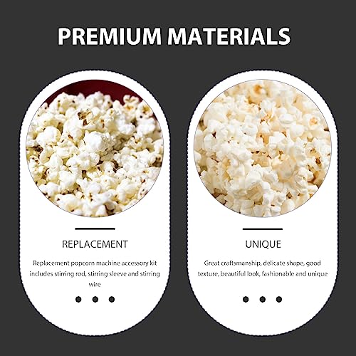 DOITOOL Popcorn Machine Mixer Popcorn Stirring Rods Popcorn Maker Whisk for Popcorn Machine Parts Replacement Accessoroies