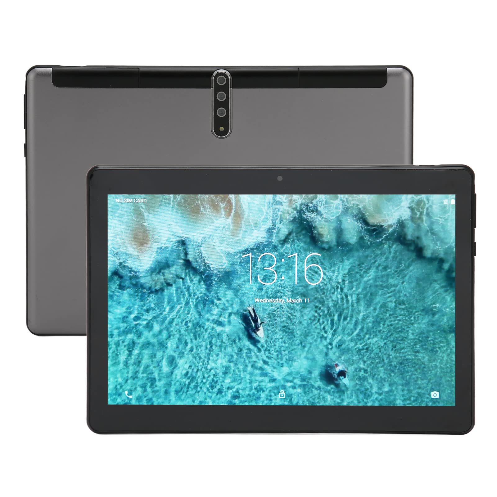 Aqur2020 Tablet, Phone Tablet 10.1 Screen WiFi 100‑240V for Home (US Plug)