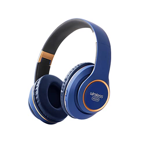 atinetok Bluetooth 5.0 Soft Earmuffs Stereo Head-Mounted Wireless Earphones - Built-in Mic Soft Earmuffs Light Weight Subwoofer Live 5.0 Over Ear Hi-Fi Noise Cancelling Bluetooth Sports