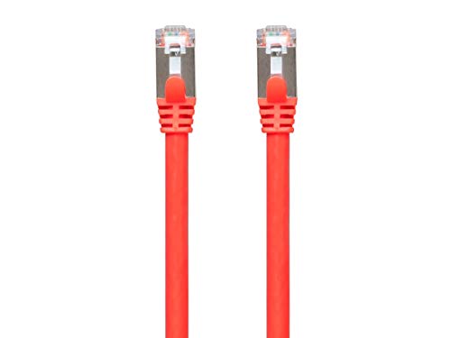 Monoprice Cat7 Ethernet Patch Cable - 2 Feet - Blue | Network Internet Cord - Flexboot RJ45 Stranded 600Mhz S/FeetP CMX Pure Bare Copper Wire 26AWG - Entegrade Series