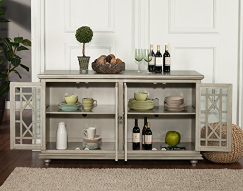 Martin Svensson Home Marche 63" TV Stand, Antique Silver