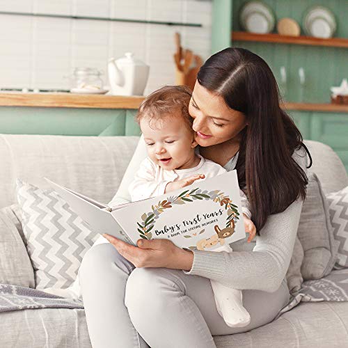 Keepsake Baby Memory Book for Boys and Girls – Timeless First 5 Year Gender Neutral Journal Scrapbook or Photo Album - A Milestone to Record Every Event from Birth Age