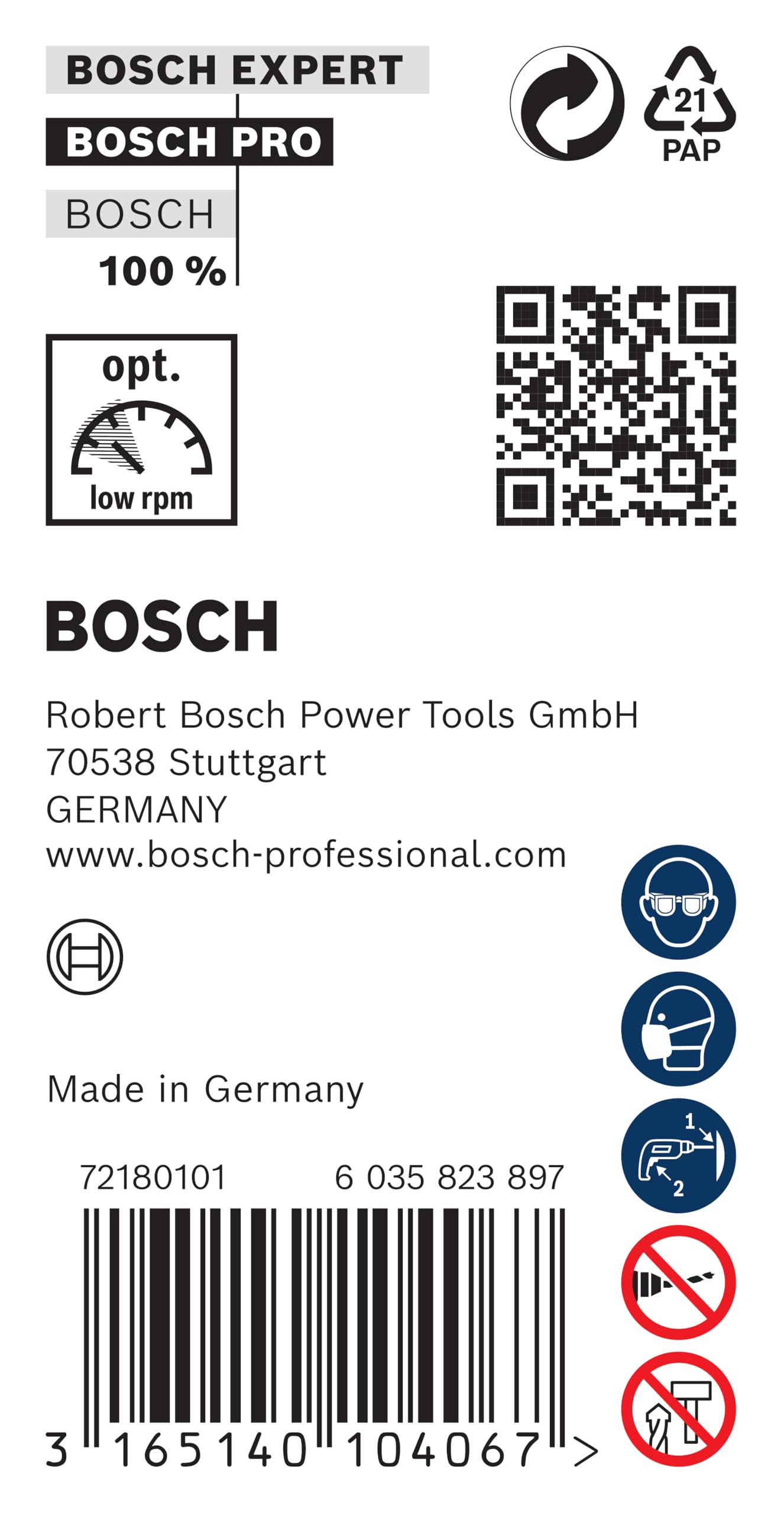 Bosch 2608597412 Formwork Drill Bit SDS+ 22mmx15.75In