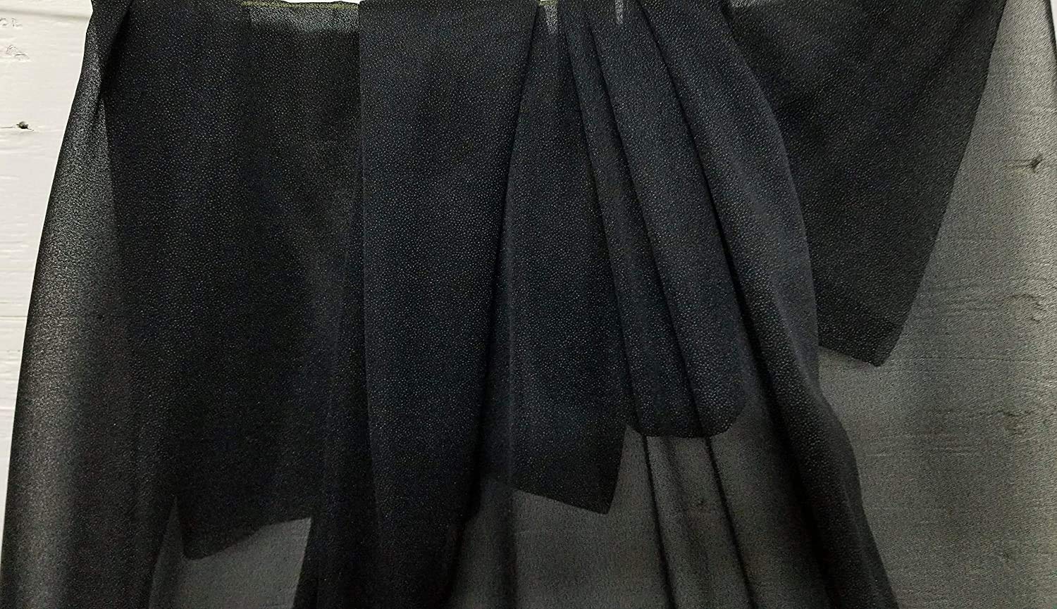 60" Black French Fuse Garment Construction Lightweight Fusible Interfacing Fabric by The Yard (White, 3 yds)