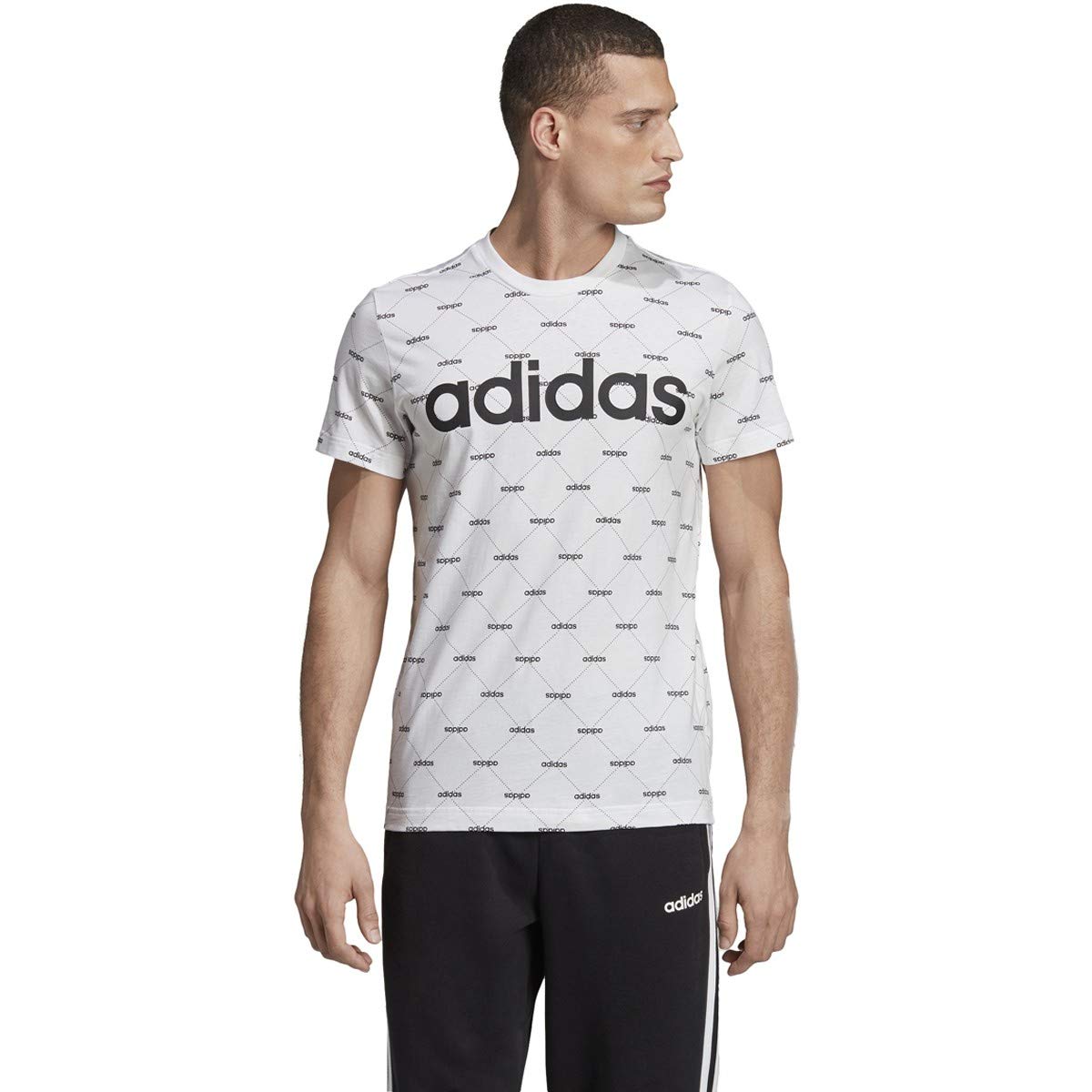 adidas Core Favorite Tee, White/Legend Ink, Medium
