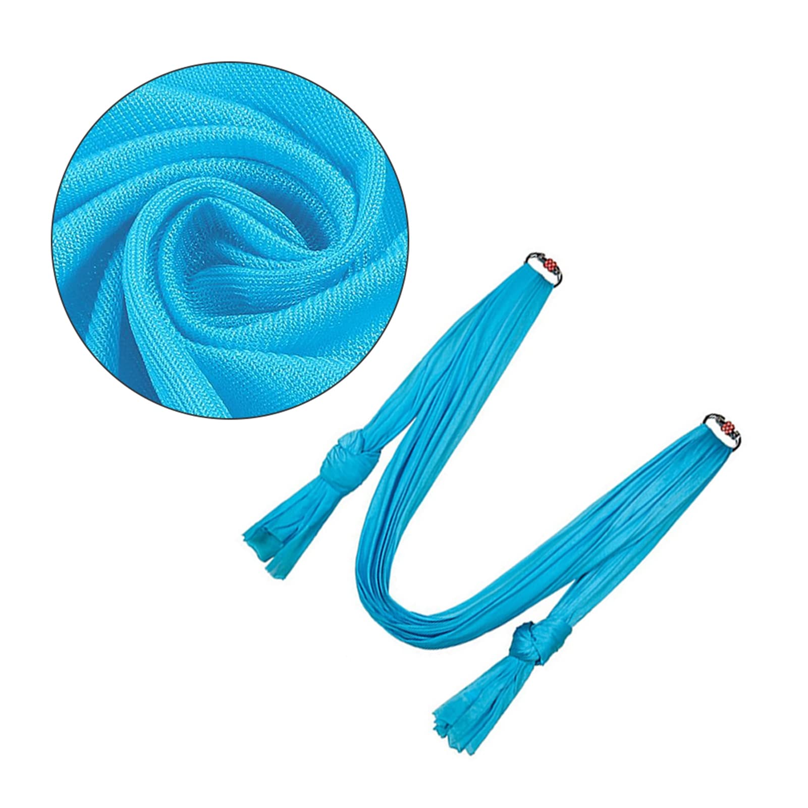 Aerial Yoga Hammock, 2.8x1m/9.2x3.3ft Durable Elastic 2.8M Pilates Swing Fitness Training Accessory Sky Blue Set Antigravity Inversion Exercises Improved Flexibility & Core Strength - Extension