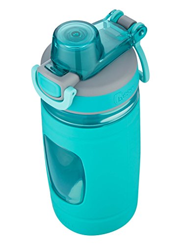 Bubba Flo Kids Water Bottle with Leak-Proof Lid, 16oz Dishwasher Safe Water Bottle for Kids, Impact and Stain-Resistant, Aqua Waters