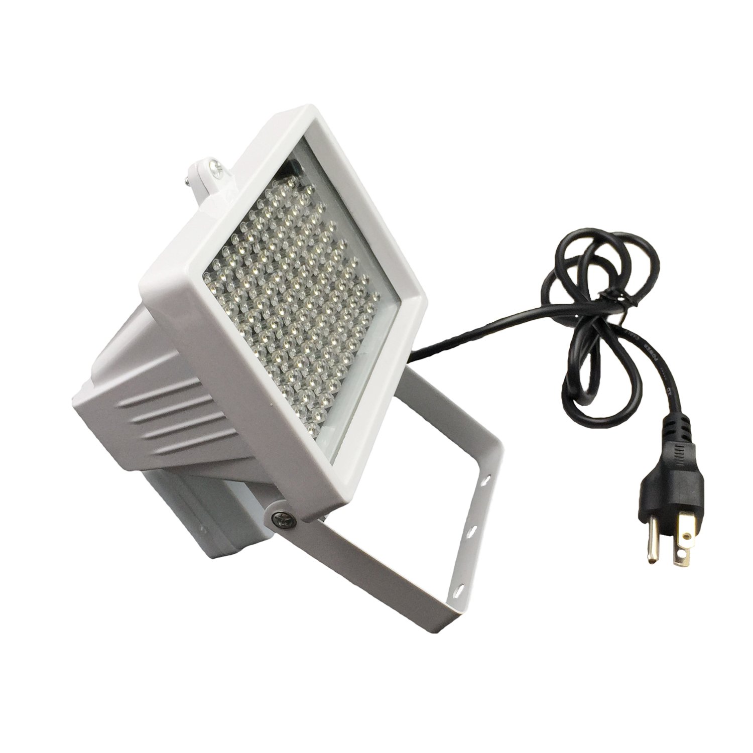 DMetric IR Illuminator, AC 110V - 220V 850nm Infrared 96 LED Night Vision Waterproof Lamp for Indoor Outdoor Security CCTV Camera, Long Range 80m (263 feet) and Wide Angle 60 Degree