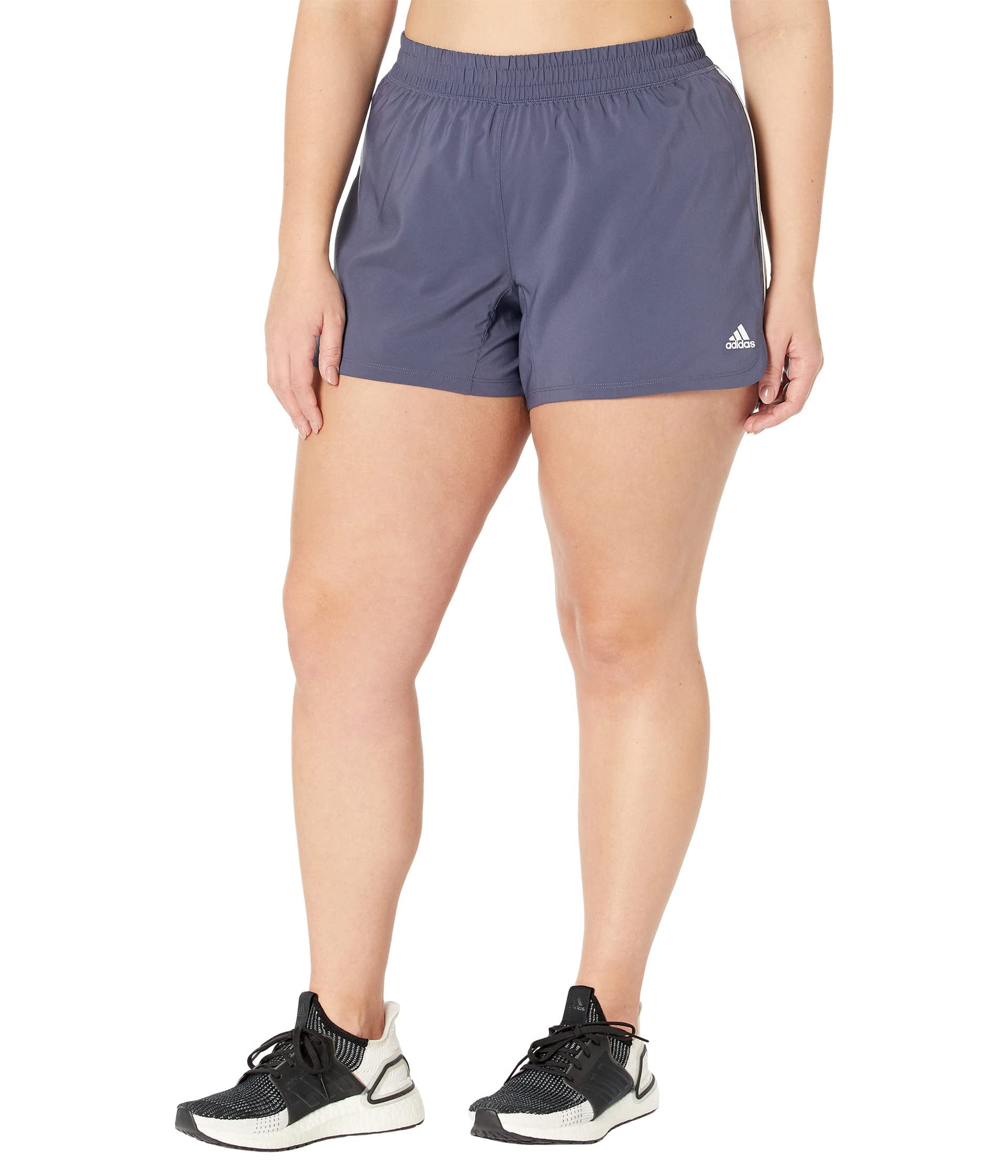 adidas womens Pacer 3-stripes Woven Shorts, Shadow Navy, X-Small US