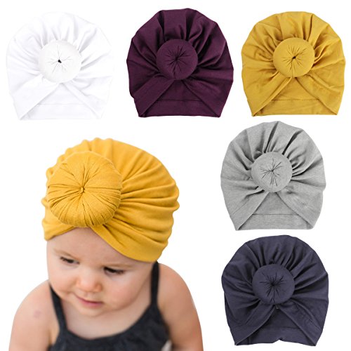 Newborn Baby Cotton Cloth Turban Toddler Rabbit Hospital Hat Ear Hat Kids Set Baby Cap (NN65)