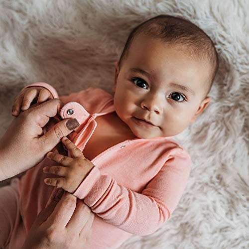HonestBaby Sleep and Play Footed Pajamas One-Piece Sleeper Jumpsuit Zip-front PJs Organic Cotton for Baby Boys, Unisex, Twinkle Star, 3-6 Months