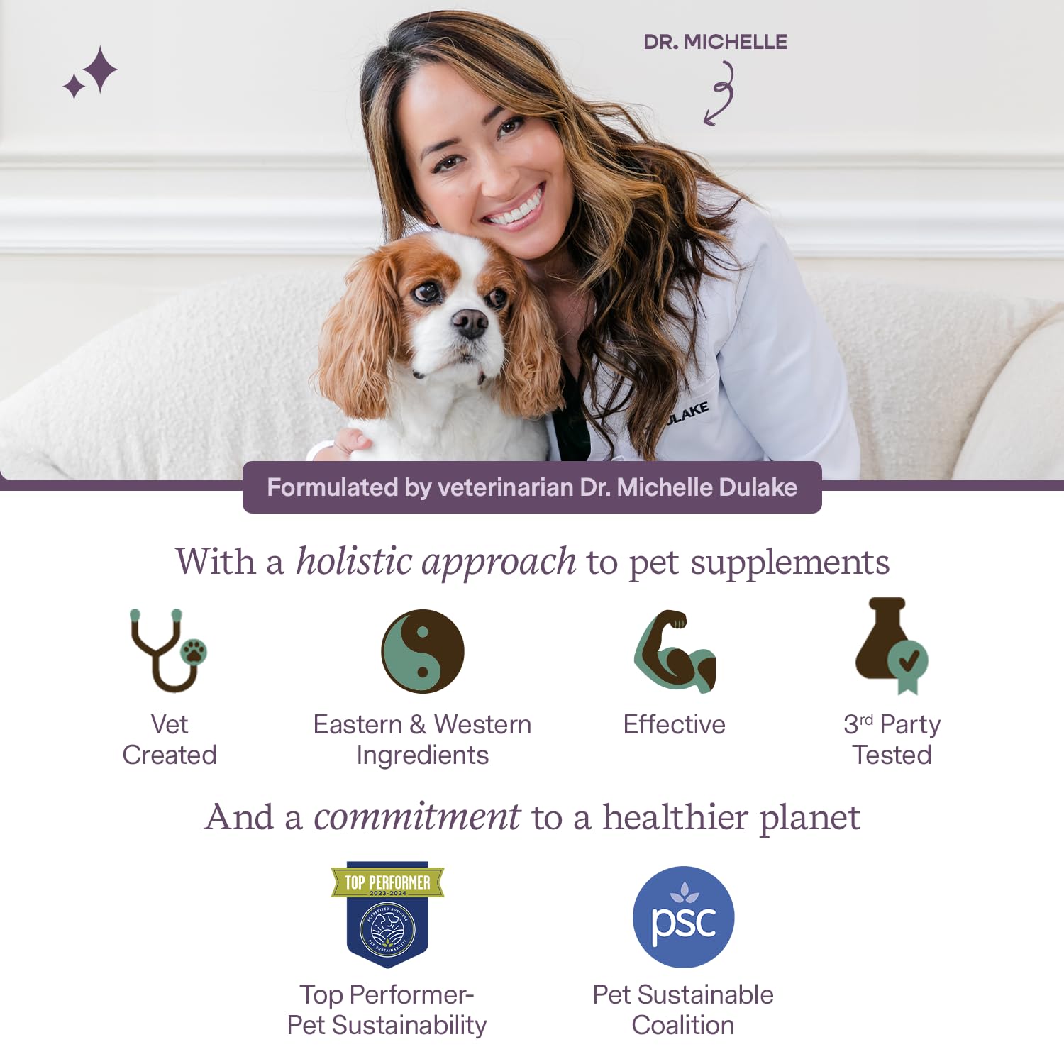 Fera Pet Organics Calming Supplement for Dogs & Cats - Vet Created - GABA & Ashwagandha Supplements Help Cat & Dog Stress or Hyperactivity -60 Scoops