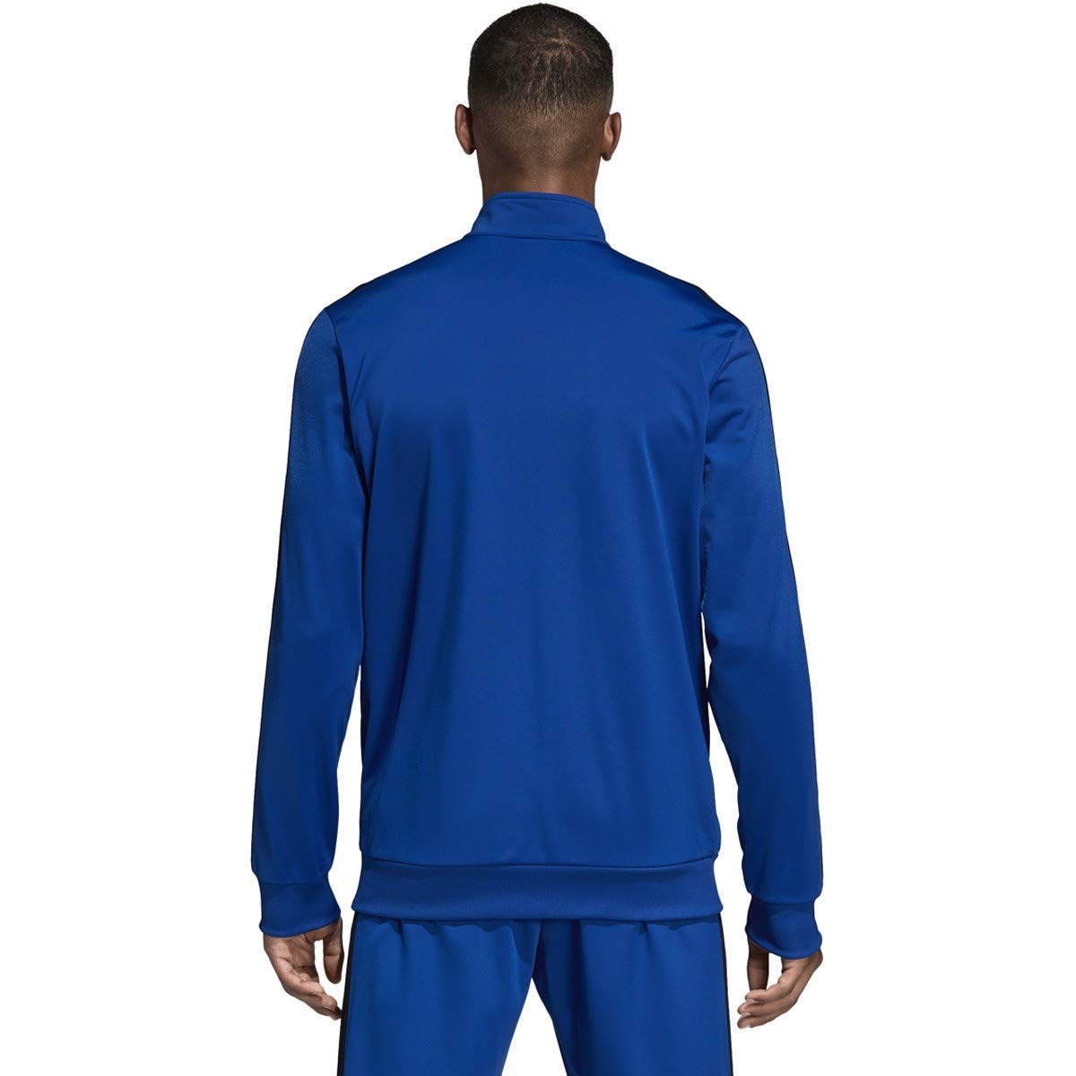 adidas Essentials 3 Stripes Tricot Track Top, Collegiate Royal/Black, MT (DU0449)