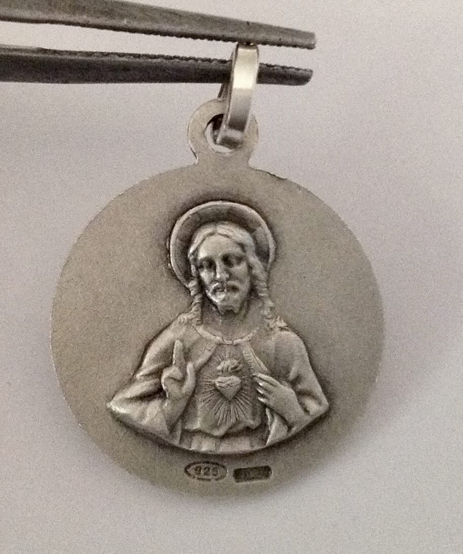 925 STERLING SILVER CARMEL SCAPULAR MEDAL (OUR LADY OF MOUNT CARMEL - VIRGIN OF CARMEL) - 100% MADE IN ITALY
