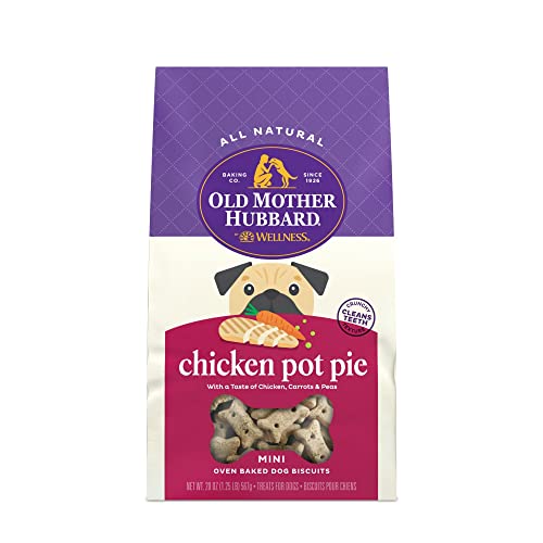 Old Mother Hubbard Mini Classic Chicken Pot Pie Biscuits Baked Dog Treats, 20 oz. (635193)