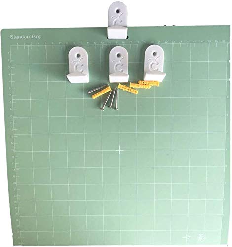 Cutting mat Hanger/Cutting Mat Storage for cricut ?Standard Grip Cutting Mat Holder for Cricut Explore One/Air/Air 2/Maker? Cut Mats Accessories for Cricut(4 Pack) White