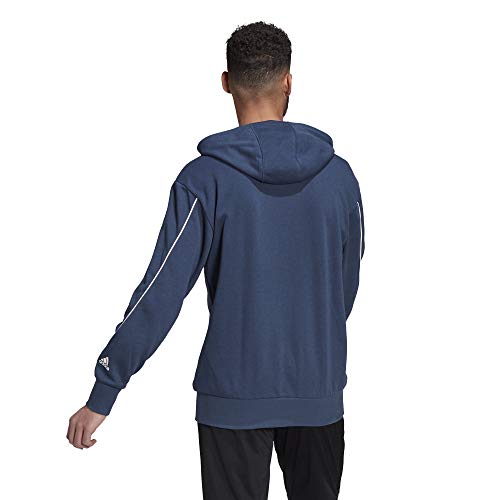 adidas Favs Hoodie, Crew Navy/White, Small