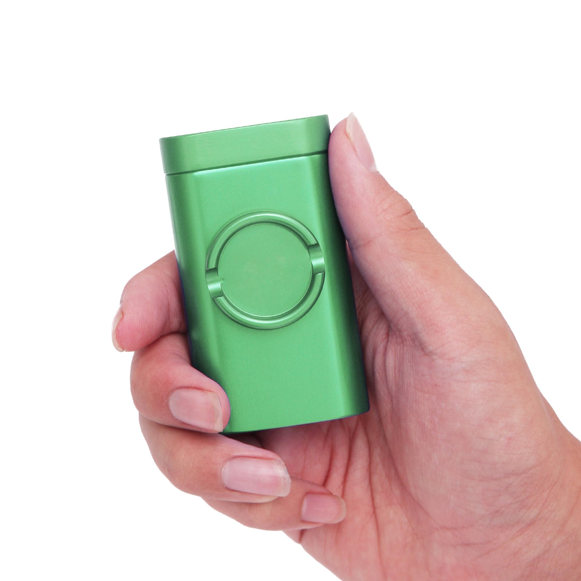 VICKDGE Portable Grinder with Large Capacity Storage Container for Kitchen, Green