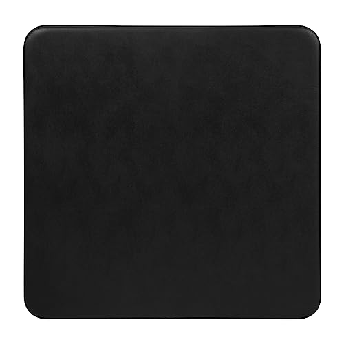 Flash Furniture Madelyn Folding Card Table - Black | Portable Square Table with Collapsible Legs