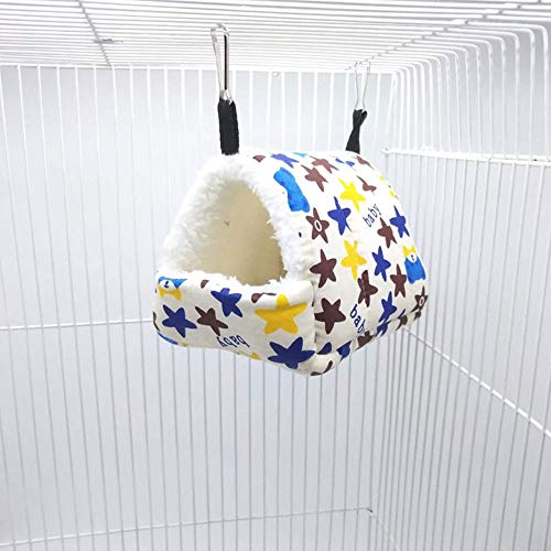 Oncpcare Winter Warm Small Animals Bed Playing Soft Hedgehog Bed Sleeping Cute Hamster Hammock Birds House Hanging Resting for Gerbil Young Guinea Pig Degu Drawl Hedgehog