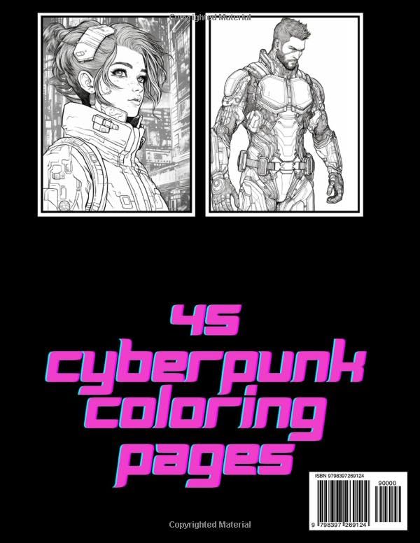 Cyberpunk: Adult Coloring Book (Stress Free Genre Coloring)