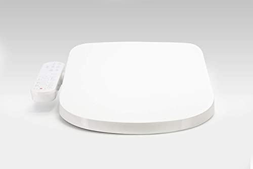 ALPHA BIDET GX Wave Bidet Toilet Seat in Round White | Strong Spray | Stainless Steel Nozzle | 3 Wash Functions | LED Nightlight | Warm Air Dryer | Oscillation and Pulse