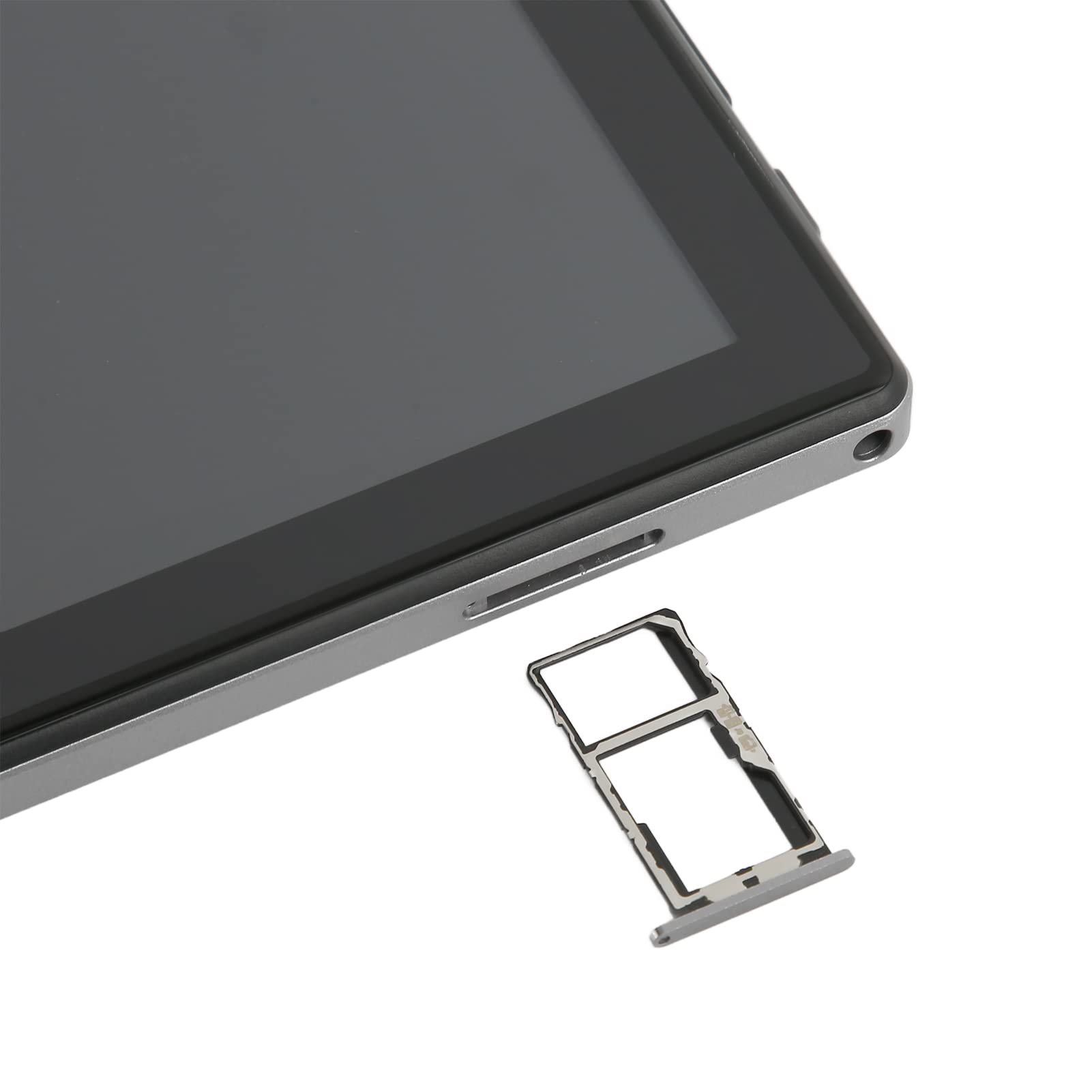 AUHX 10 Inch Tablet, 6 GB 128 GB Phone Tablet 1920 X 1200 IPS Silver Gray for Home (US Plug)