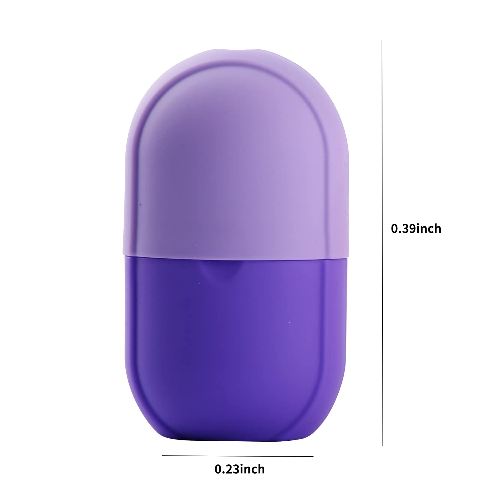 Ice Roller Mold-Ice Roller for Face and Eye,Beauty Cube Brighten Skin &Enhance Natural Glow &Remove Fine Lines,Facial Beauty Ice Roller Skin Care Tools (Oval, purple)