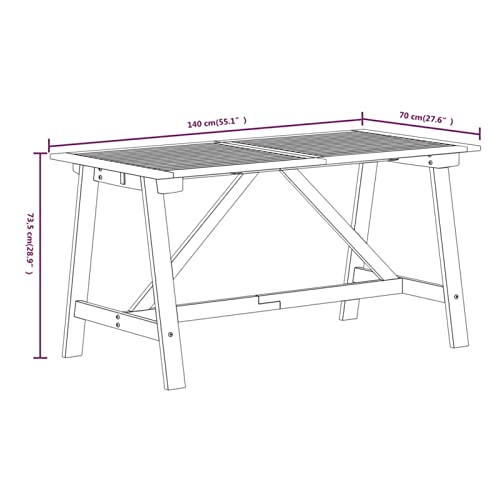 Camerina 5 Piece Patio Dining Set Patio Table and Chairs Set Outdoor Patio Dining Set Outdoor Dining Table Set Solid Acacia Wood 3087124