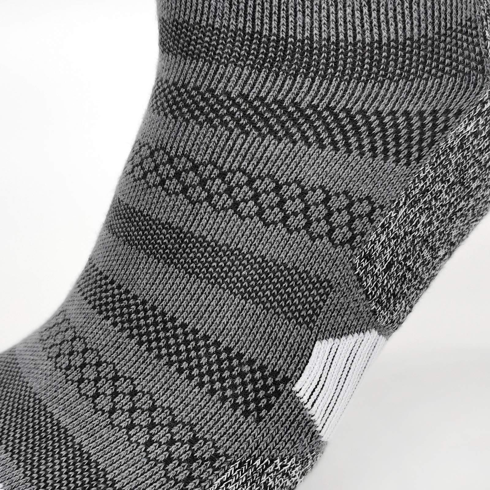 AKOENY Men's Ankle Running Socks Athletic Cushioned Tab (6 Pack)