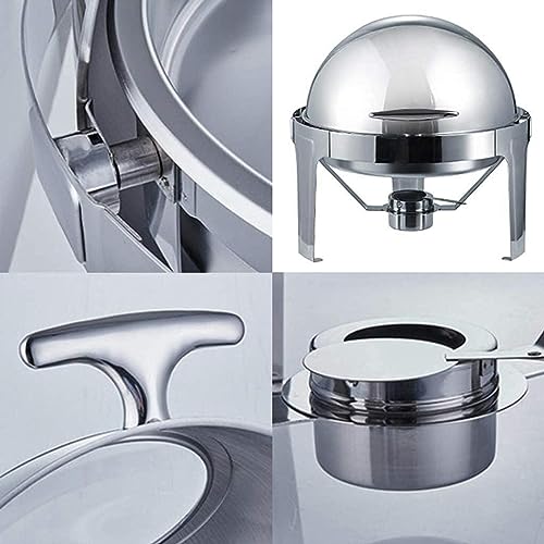 Chafing Dishes Chafing Dish Buffet Set, Food Warmers Server Warming Tray Round Rectangular Chafers, Stainless Steel Square Chafer, Round Food Warmer Chafing For Catering Warmer Chafer Set, Energy Effi